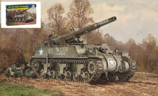 MINIATURE WAGONS CHARS Réservoir Model Kit De Montage Italeri M-12 GMC ...