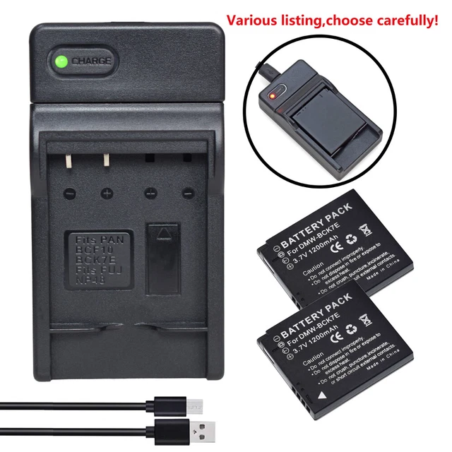 DMW-BCK7 BATTERY /CHARGER For Panasonic Lumix DMC-FT20 DMC-FT25 DMC-FT30 DMCTS25 $9.89 - PicClick AU