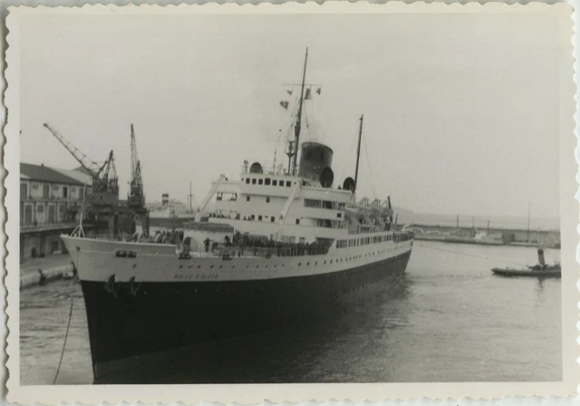 PHOTO ANCIENNE - Vintage Snapshot - Bateau Paquebot Ville D'alger ... PHOTO ANCIENNE - Vintage Snapshot - Bateau Paquebot Ville D'alger ...
