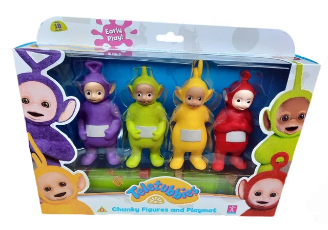 ALL 4 TELETUBBIES Chunky Family Figures Includes Playmat Set £19.95 ...