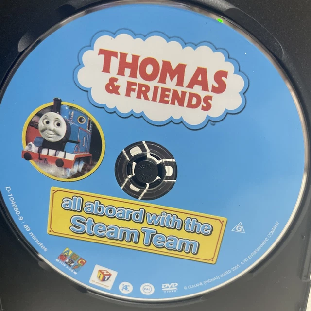 THOMAS AND FRIENDS All Aboard With The Steam Team DVD Reg 4 Disc Only ...