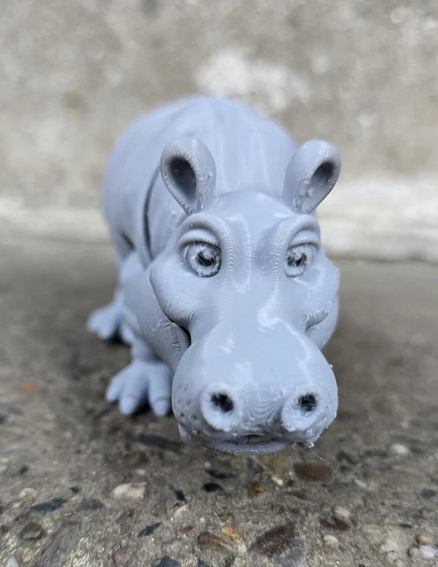 HOUSE HIPPO FIGURE 3D Printed Large Version 15cm By 7cm Lucky Pet £8.99 ...