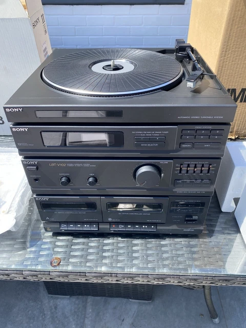 SONY LBT-V102 STEREO HiFi - EXCELLENT TURNTABLE & CD PLAYER - SEE ALL ...