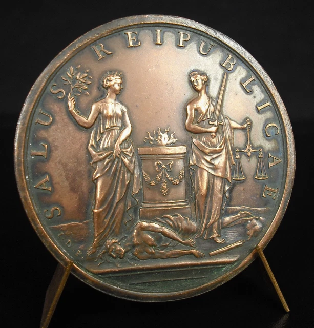 MEDAL LOUIS XV Pacification de La Switzerland Geneve 1738 Ap Jean ...