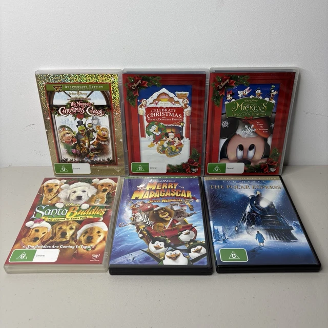 6 X KIDS Christmas Movie DVD Bundle Lot Region 4 PAL Mickey Donald ...