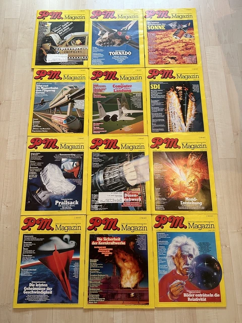 PM MAGAZIN JAHRGANG 1985 1986 12 Ausgaben Moosleitner 10/1985 - 09/1986 ...