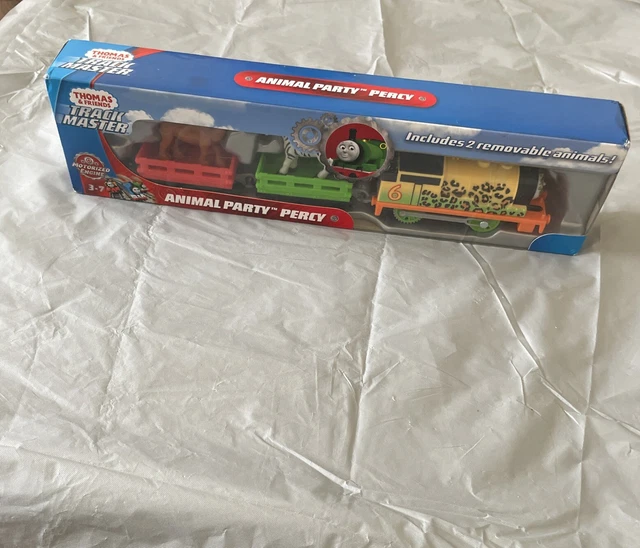 THOMAS & FRIENDS Fisher-Price Trackmaster, Animal Party Percy Motorized ...