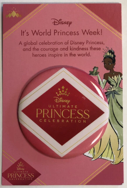 DISNEY ULTIMATE PRINCESS Celebration World Princess Week Pin Back ...