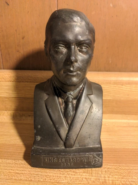 VINTAGE KING EDWARD VIII Bust 1936 Metal Royals Royalty British ...