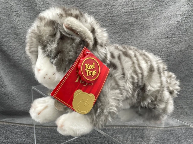 KEEL TOYS KAYLA Grey Tabby Kitten Cat Plush Soft Toy/ New With Tags £12.00 - PicClick UK