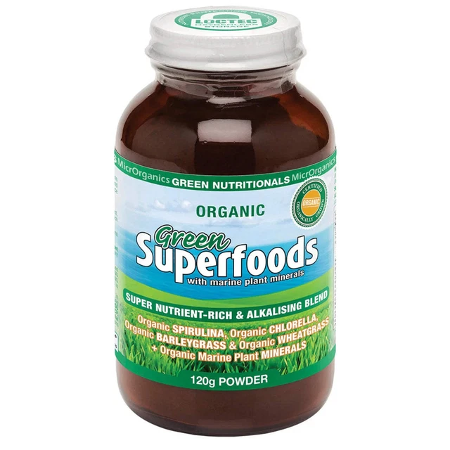 MICRORGANICS GREEN NUTRITIONALS Green Superfoods Powder 120g $20.00 ...
