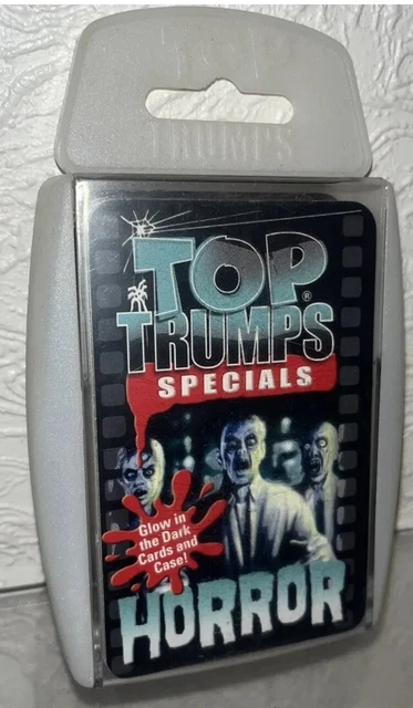 TOP TRUMPS - Horror Cards Frightening, Terrifying, Horrific! Rare Glow ...