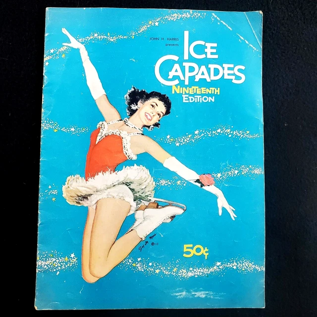 VINTAGE ORIGINAL 1958 Ice Capades Program Ice Skating - Holiday On Ice ...