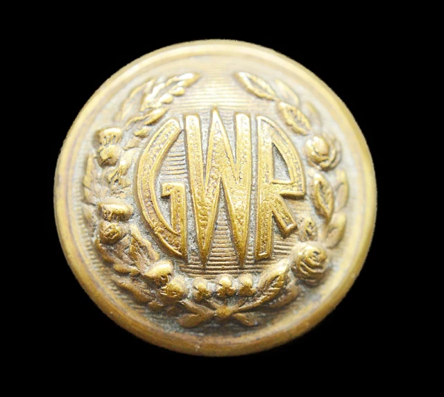 G.W.R BRASS RAILWAY Button,older type with Eye intact £2.75 - PicClick UK