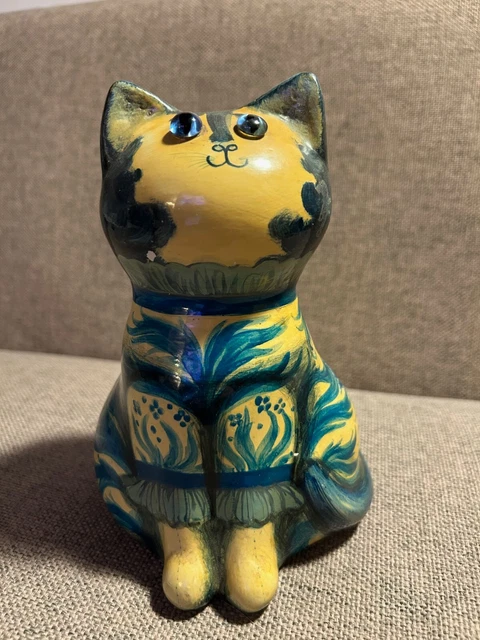 JOAN DAVID DE Bethel papier mache cat for Herbert Johnson Hatters 1970 ...