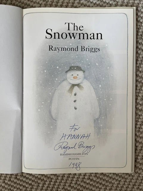 SIGNED SPECIAL ADDITION Copy Of The Snowman by Raymond Briggs ...