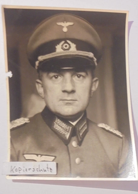 FOTO HOCHRANGIGER OFFIZIER Wehrmacht Heer Generalstab Beamter ...