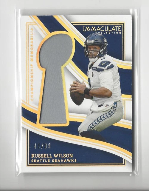 MAILLOT 2023 IMMACULATE Championship Memorabilia Russell Wilson ...