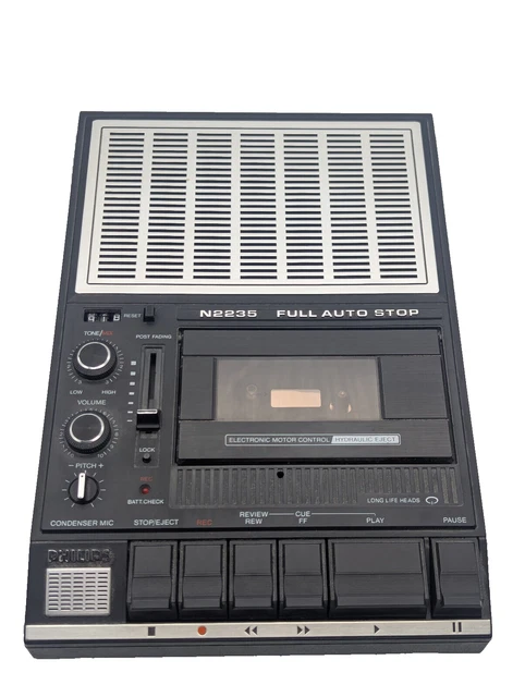 PHILIPS N2234 | Kassettenrekorder mit Aufnahmefunktion Full Auto Stop ...