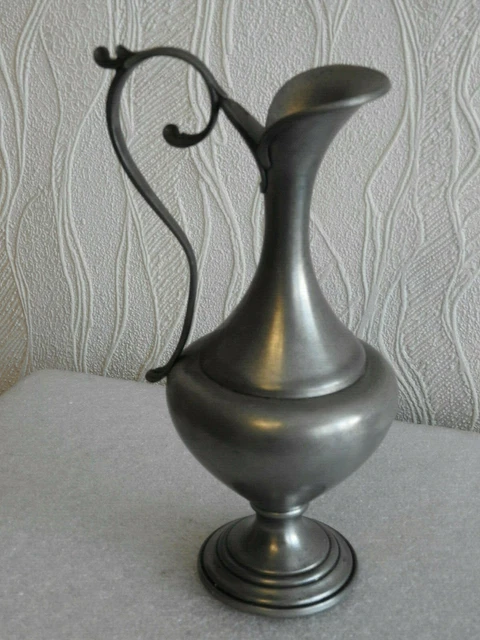 ANCIEN VASE PICHET EN ETAIN 95% ZINN H. 22 cm collection EUR 18,00 - PicClick FR