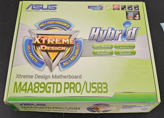 ASUS M4A89GTD PRO/USB3 Desktop Motherboard DDR3 + AMD Phenom II CPU £0. ...