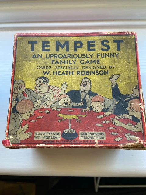 RARE VINTAGE TEMPEST Card Game By Thomas De La Rue / Heath Robinson ...