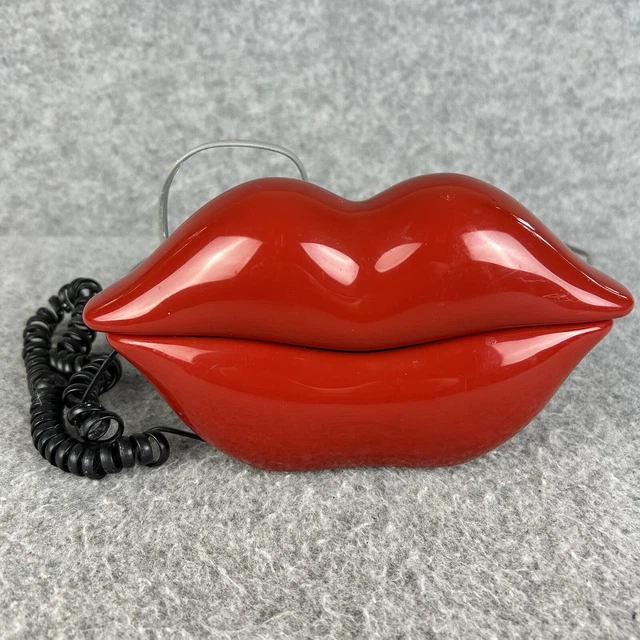 RETRO RED HOT Lips Telecoms Landline Corded Telephone Vintage Model 109 ...