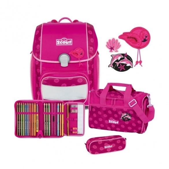 SCOUT SCHULRANZEN SET Genius Pink Daisy 4-tlg. EUR 199,99 - PicClick DE