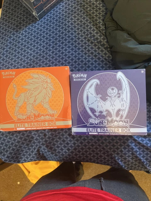 POKEMON ELITE TRAINER Box Sun and Moon Base Sealed ETB Set of 2 Factory ...