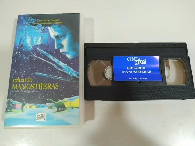 EDWARD SCISSORHANDS TIM Burton Johnny Depp - VHS Tape Spanish - 3T $55. ...