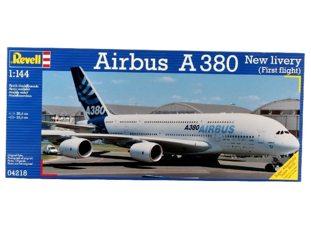AIRBUS A380 NEW Livery (First Flight) 1:144 Plastique Model Kit 04218 ...