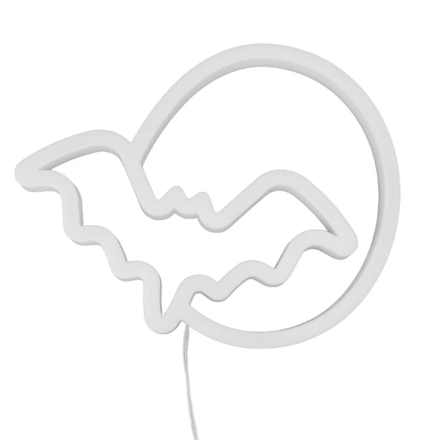 MOON & BAT LED Neon Signs USB Battery Wall Light Halloween £13.46 ...