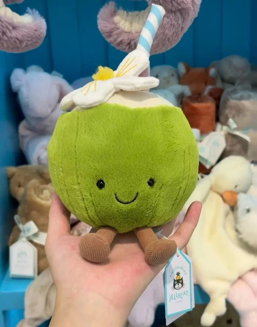 JELLYCAT- AMUSEABLES ARUBA Coconut plush doll tags+dust bag 1pcs new £ ...