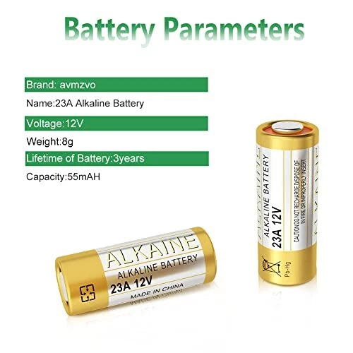 PILES 23A 12V A23 12 Volts Alkaline Batterie A23S MN21/23 L1028 V23GA ...