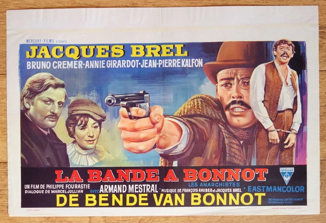 BANDE A BONNOT Jacques Brel affiche cinema belge originale '68 EUR 49 ...