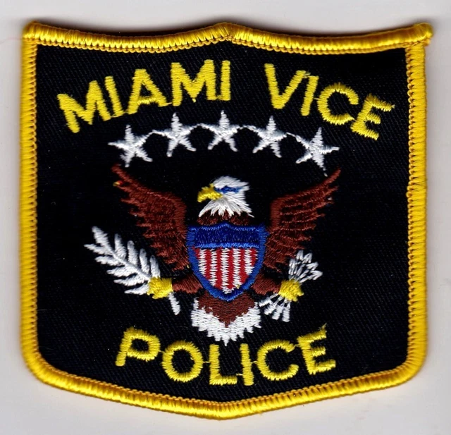MIAMI VICE POLICE Patch OBSOLETE Florida Law Enforcement nhc7 $4.95 ...
