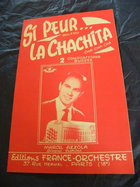 PARTITURA SI PAURA... Boléro La Chachita Marcel Azzola 1960 EUR 19,93 ...