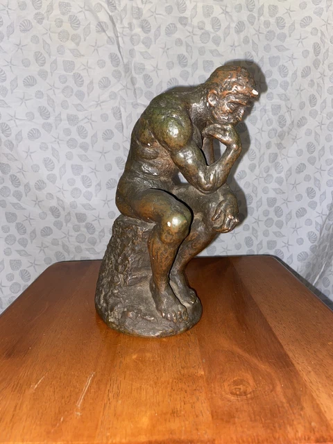 THE THINKER STATUE Austin Productions 1962 vintage 9 inch £33.30 ...