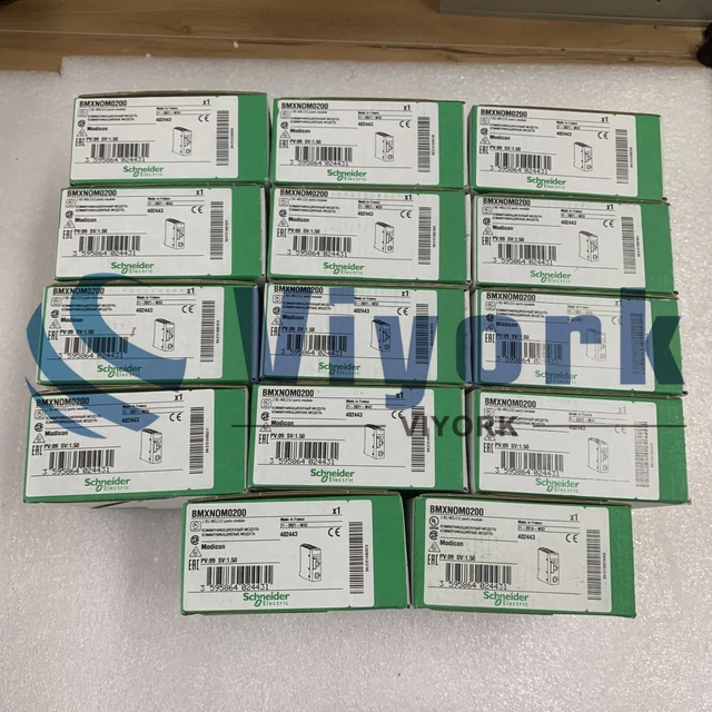 SCHNEIDER MODICON BMXNOM0200 SERIAL LINK MODULE X80 WITH 2 RS-485/232 ...