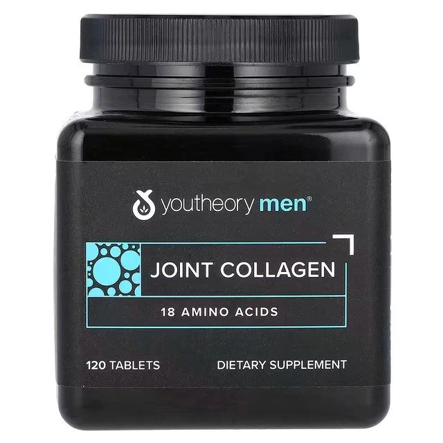 YOUTHEORY, MEN, JOINT Collagen, 120 Tablets, Expiry:2026 £32.89 ...