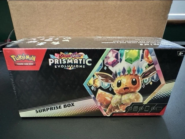POKÉMON TCG SCARLET & Violet Prismatic Evolutions Surprise Box. New and Sealed £40.24 - PicClick UK