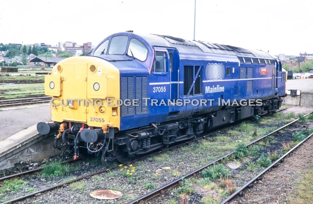 ORIGINAL RAILWAY SLIDE: Class 63 Diesel 37055 1996 D-165 £3.99 ...