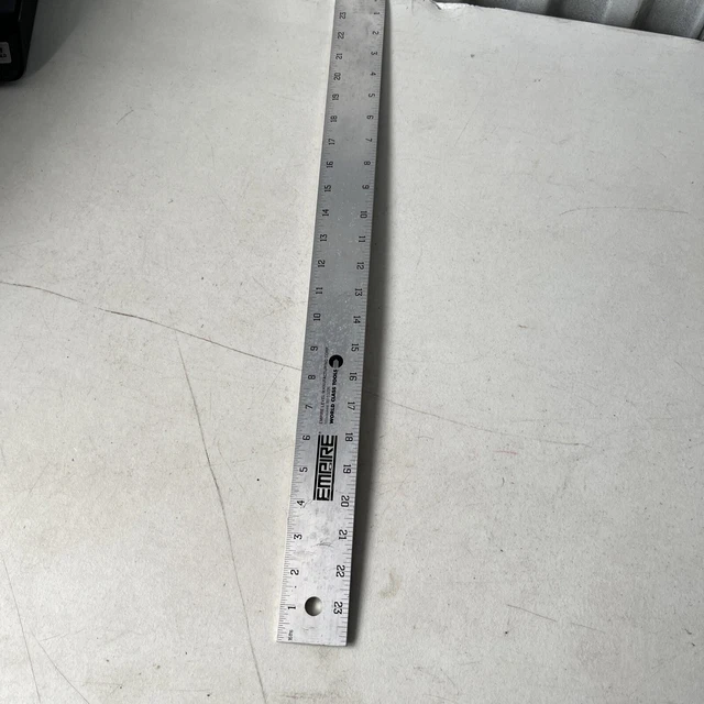 VINTAGE EMPIRE LEVEL Manufacturing Tradesman 24" Aluminum Ruler - Made ...
