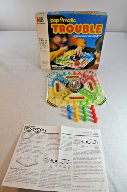 TROUBLE POP O Matic Game 1986 MB Ages 5-Up £12.97 - PicClick UK