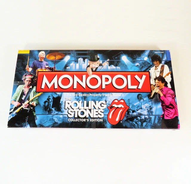 THE ROLLING STONES Monopoly Collector's Edition Board Game £17.99 ...