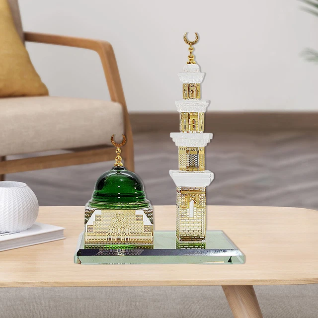MOSQUE STATUE DECOR Decoration Premium Muslim Kaaba Islamic Figurine ...