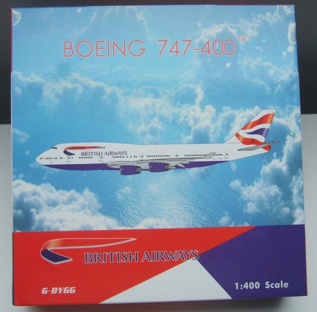 BRITISH AIRWAYS BOEING 747-400 Die-Cast Model - 1:400 Scale - ****New ...