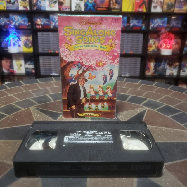 DISNEY'S SING ALONG Songs Zip-A-Dee-Doo-Dah Volume Two VHS Tested ...