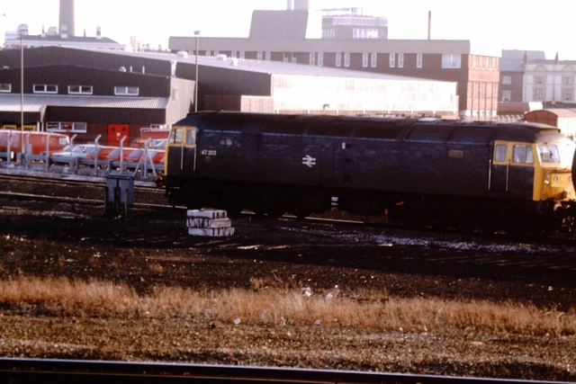 BRITISH RAIL DIESEL Loco 47303 at Chester Railway Slide Ref 6144 £3.99 ...