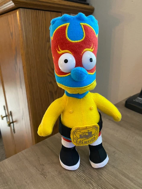 PELUCHE HOMER SIMPSON Bart Simpson Springfield Champion Wrestler 8" de ...